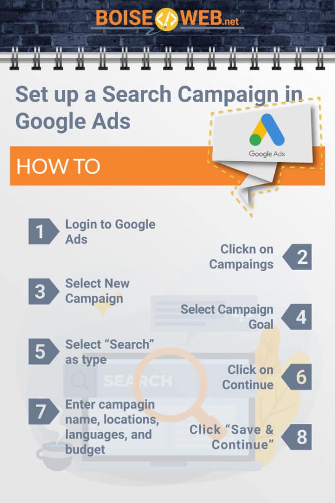 How to Set up a Search Campaign in Google Ads - BOISE WEB