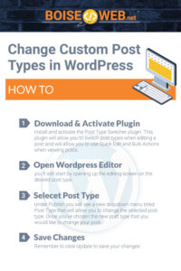 How to Change Custom Post Types in WordPress