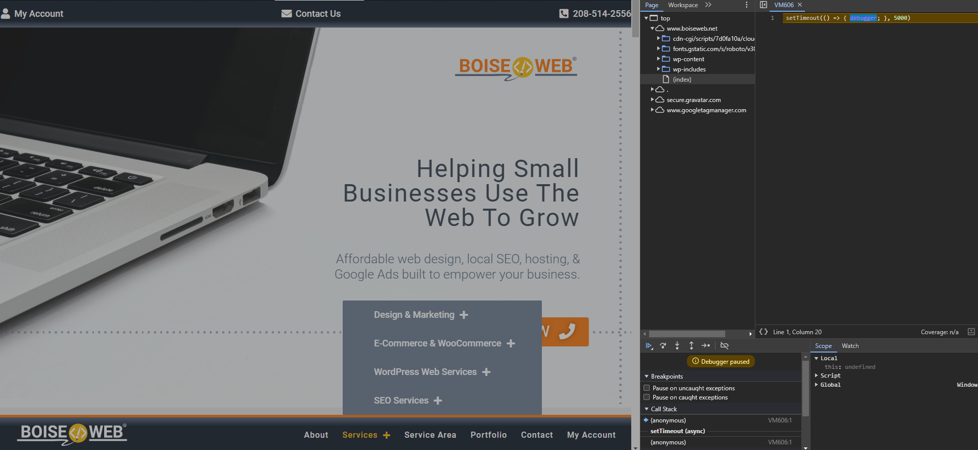 How to freeze a hover element for styling - BOISE WEB
